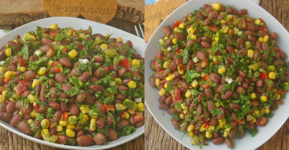 Kırmızı Fasulye Salatası Tarifi (Resimli Anlatım) | Yemek Tarifleri