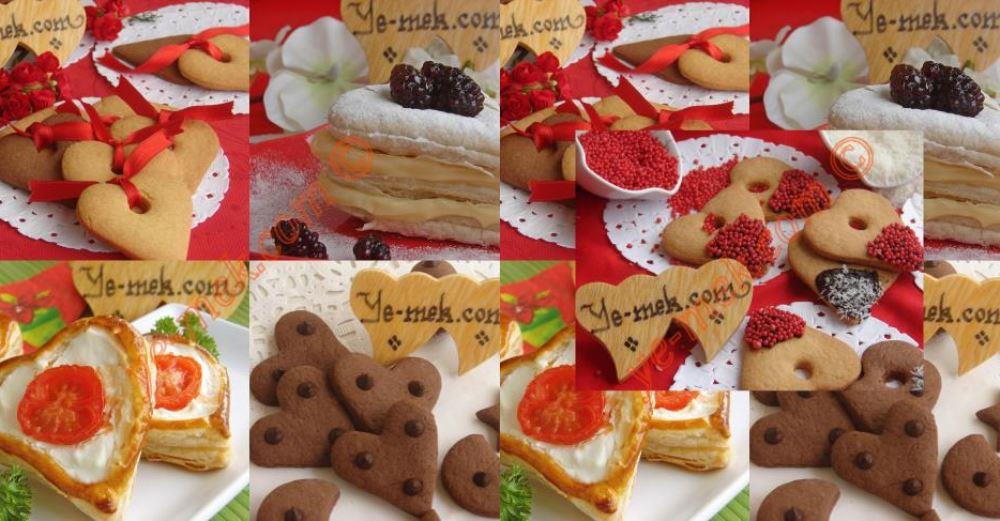 Tatlı Tuzlu Ekşi Kalp Kurabiyeler Börekler Tarifi (Resimli Anlatım ...