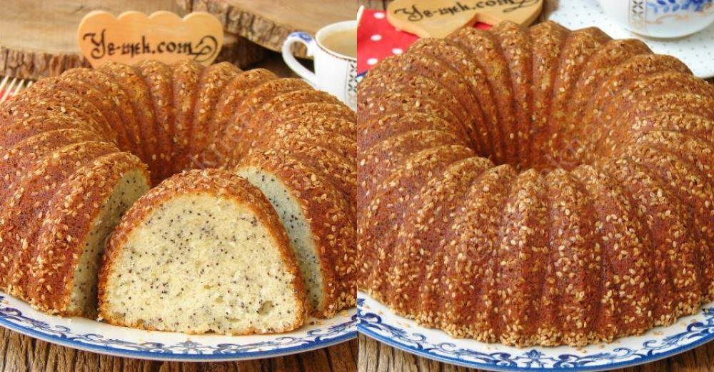 Susam Mantolu Haşhaşlı Kek Tarifi (Resimli Anlatım) | Yemek Tarifleri